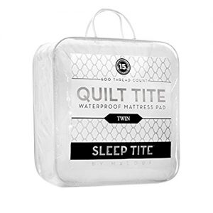 SLEEP TITE QUILT TITE 600TC 100% Cotton Waterproof Quilted Mattress Pad ...